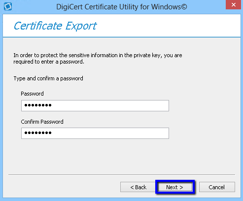 DigiCert Certificate Management Tool | SSL Import & Export Instructions